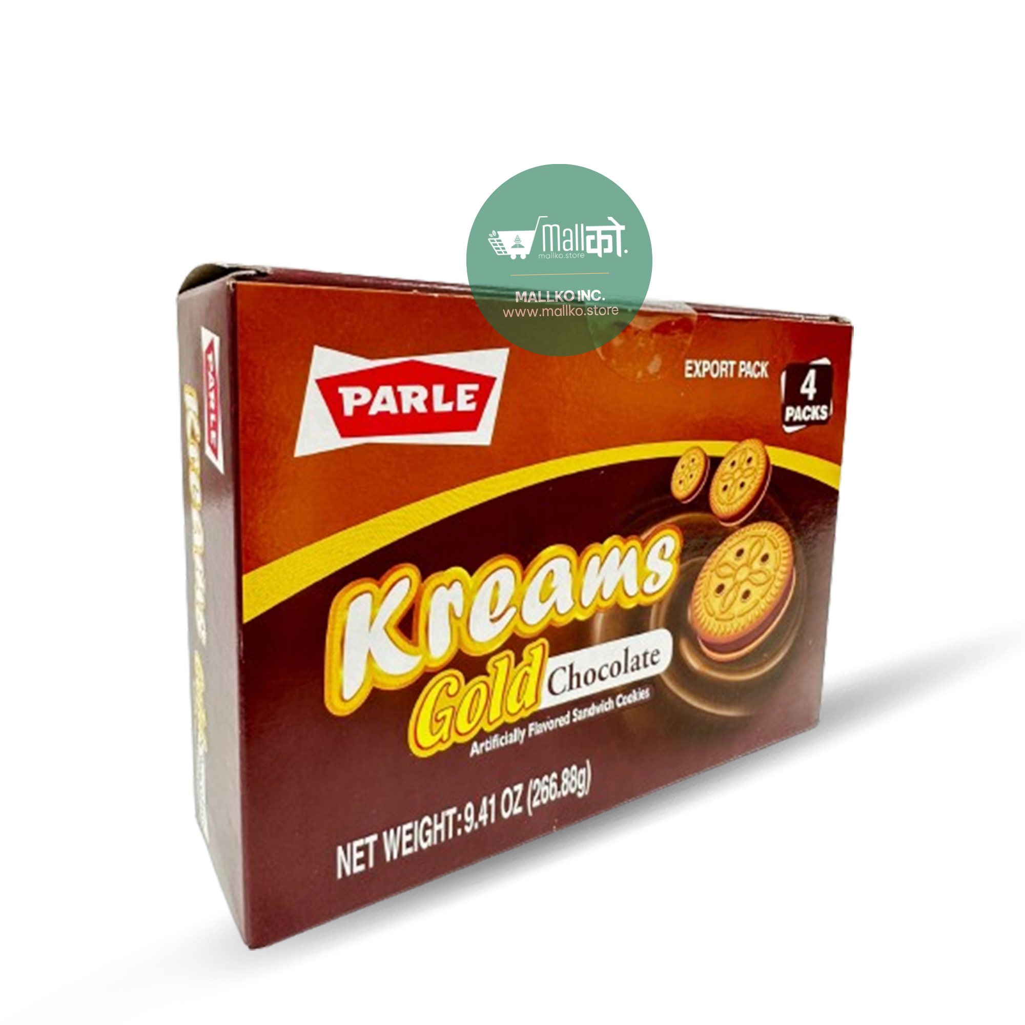 Parle Kreams Gold Chocolate Cookies - 266.88g #59395 | Buy Online @ DesiClik.com, USA